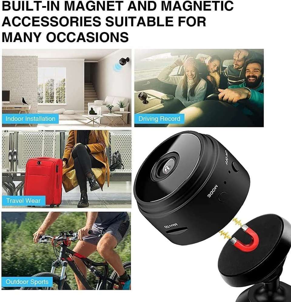 ZEDCAM Spy Camera 1080P Mini Hidden Wireless Portable Nanny WiFi ...