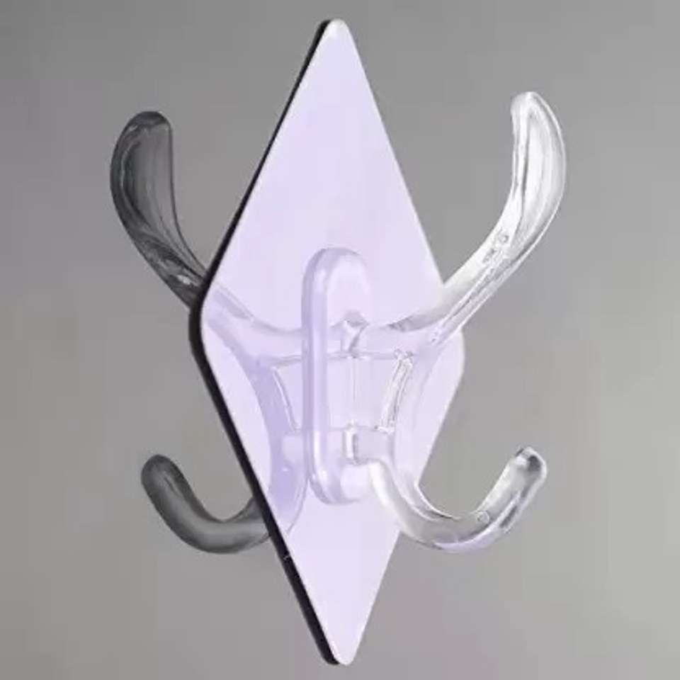 StayWay Self Adhesive Sticker Hanger Plastic Wall Hanging Hook Without ...