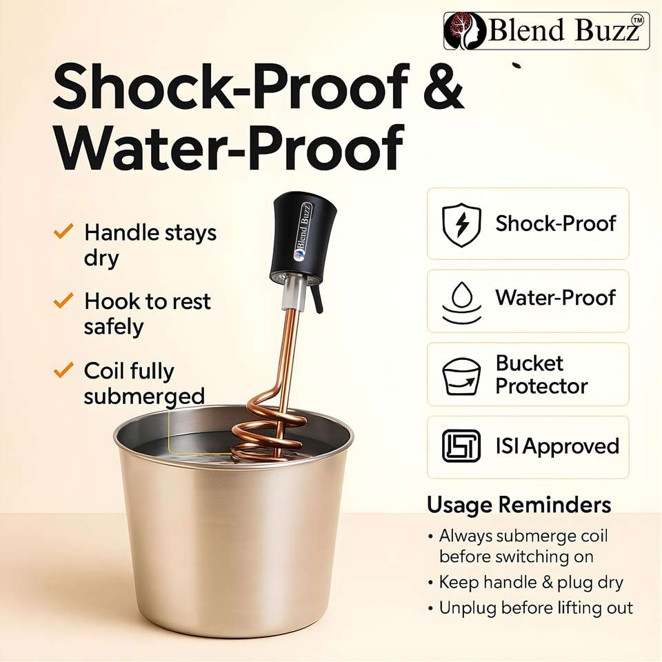 Blend Buzz 2000W immersion rod for hot water use 2000 W Shock Proof ...