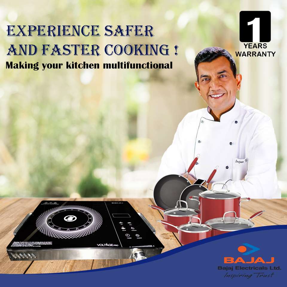 BAJAJ 2200 W Radiant Cooktop Jog Dial, Touch Panel - Buy BAJAJ 2200 W ...