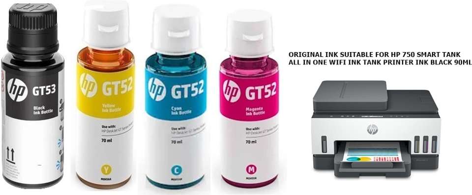 HP ORIGINAL INK BOTTLE FOR HP 750 INK TANK SMART TANK ALL IN ONE WIFI ...