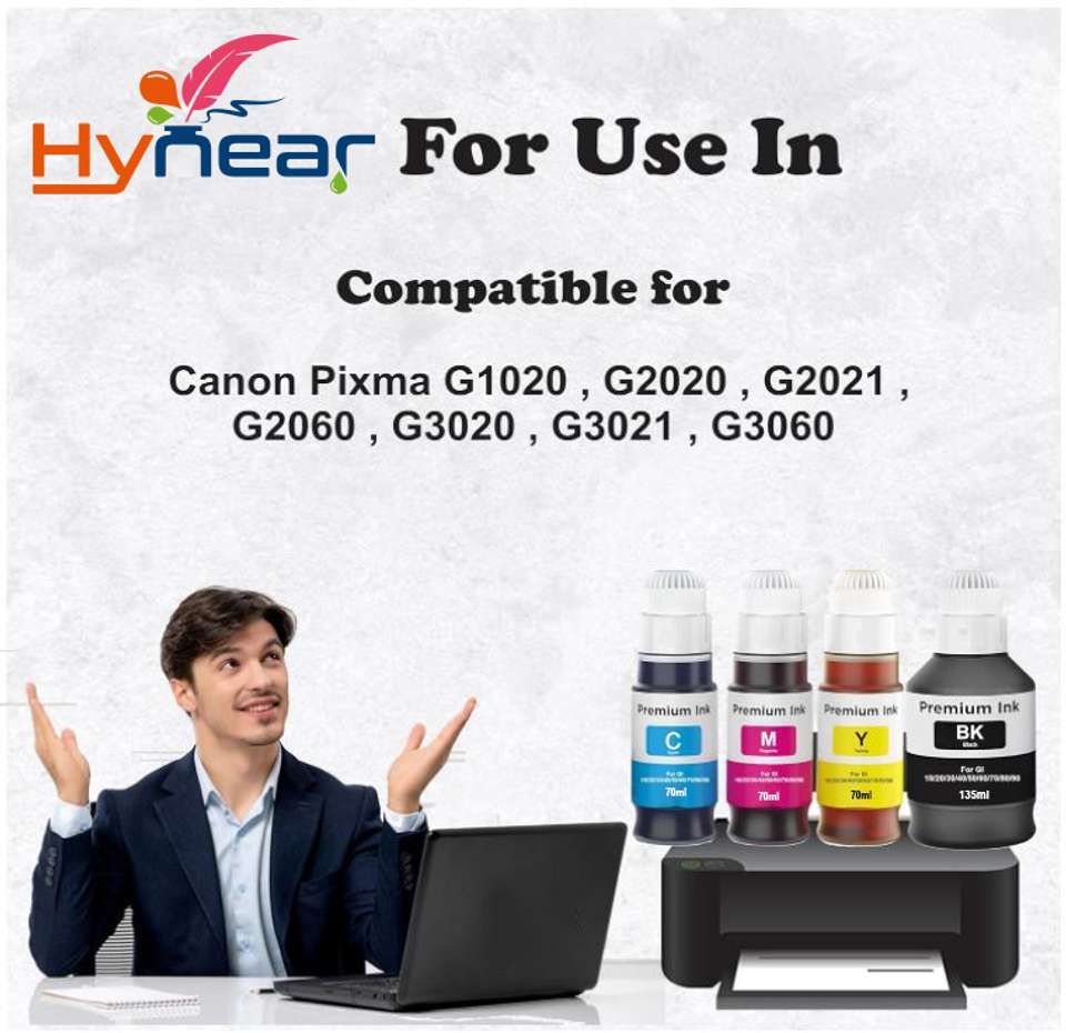 canoff GI-70 Refill Ink for PIXMA GM2070, GM4070, G5070, G6070, G7070 ...