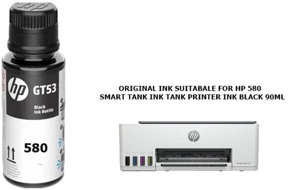 HP 580 ORIGINAL INK BOTTLE FOR HP 580 ALL IN ONE INK TANK PRINTER Black ...