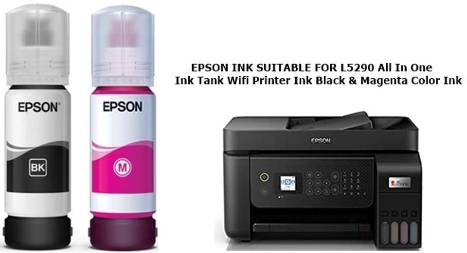 EPS ORIGINAL L5290 All In One Ink Tank Wifi Color Printer Magenta ...