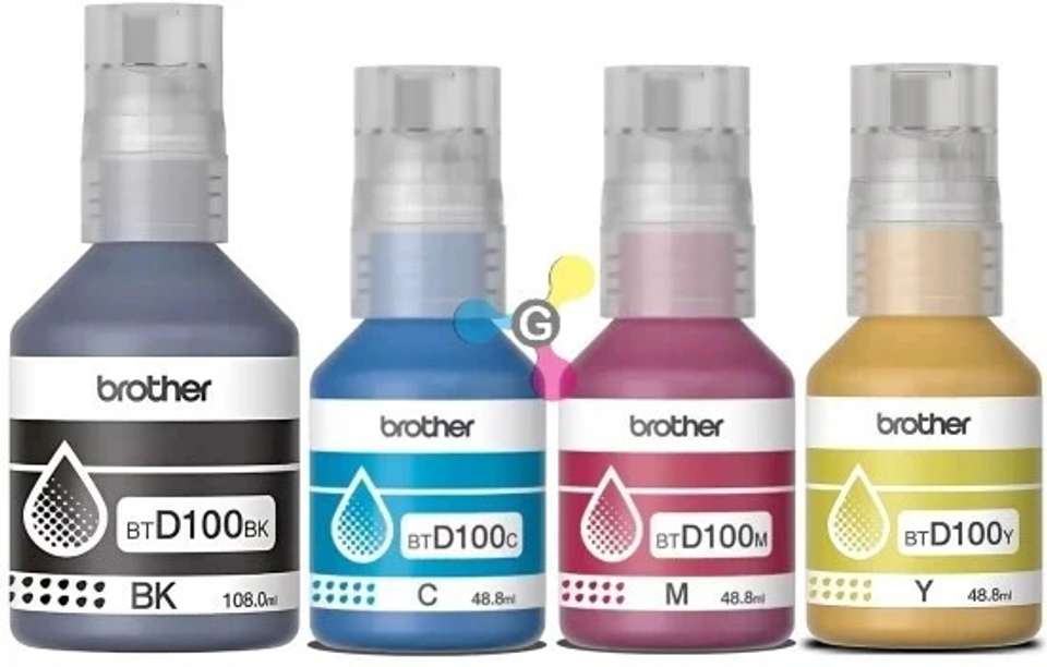brother Original Ink Bottles BTD100 For T230 T430W T530DW T730DW T930DW ...