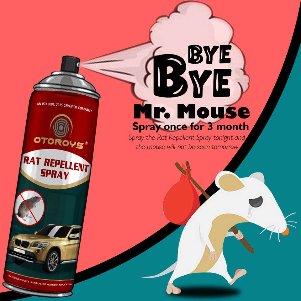 Otoroys Powerful Spray Rat Rodent Repellent Anti Rat Treatment For Cars ...