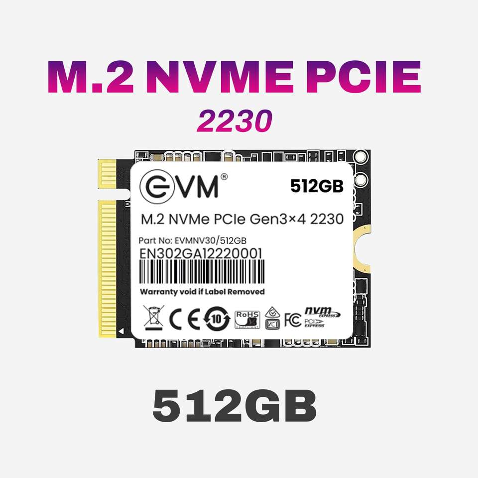 EVM M.2 NVMe (2230) 256 GB All in One PC's, Desktop, Laptop Black PCIe ...