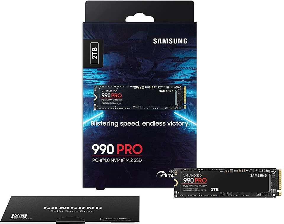 Samsung 990 PRO 2 TB Laptop, Desktop Black PCIe NVMe Internal Solid ...