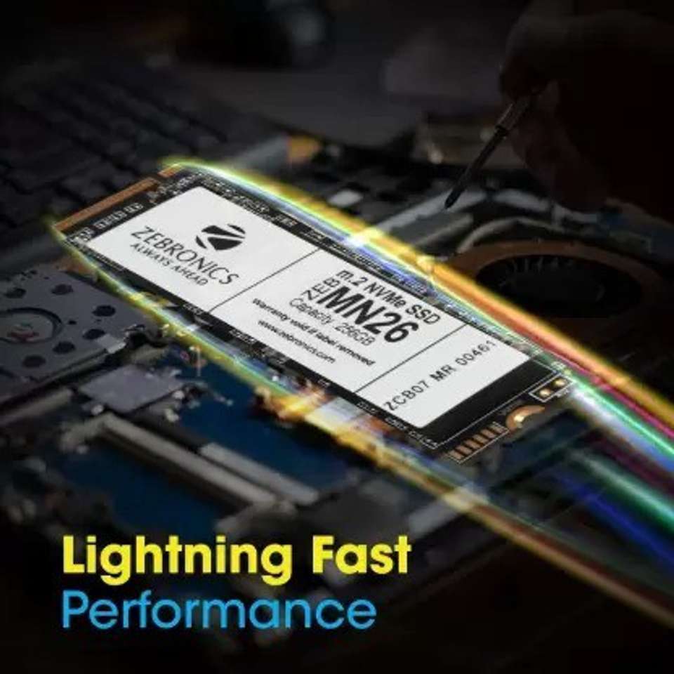 ZEBRONICS M.2 NVME SSD 256 GB Laptop, All in One PC's, Desktop Black M ...