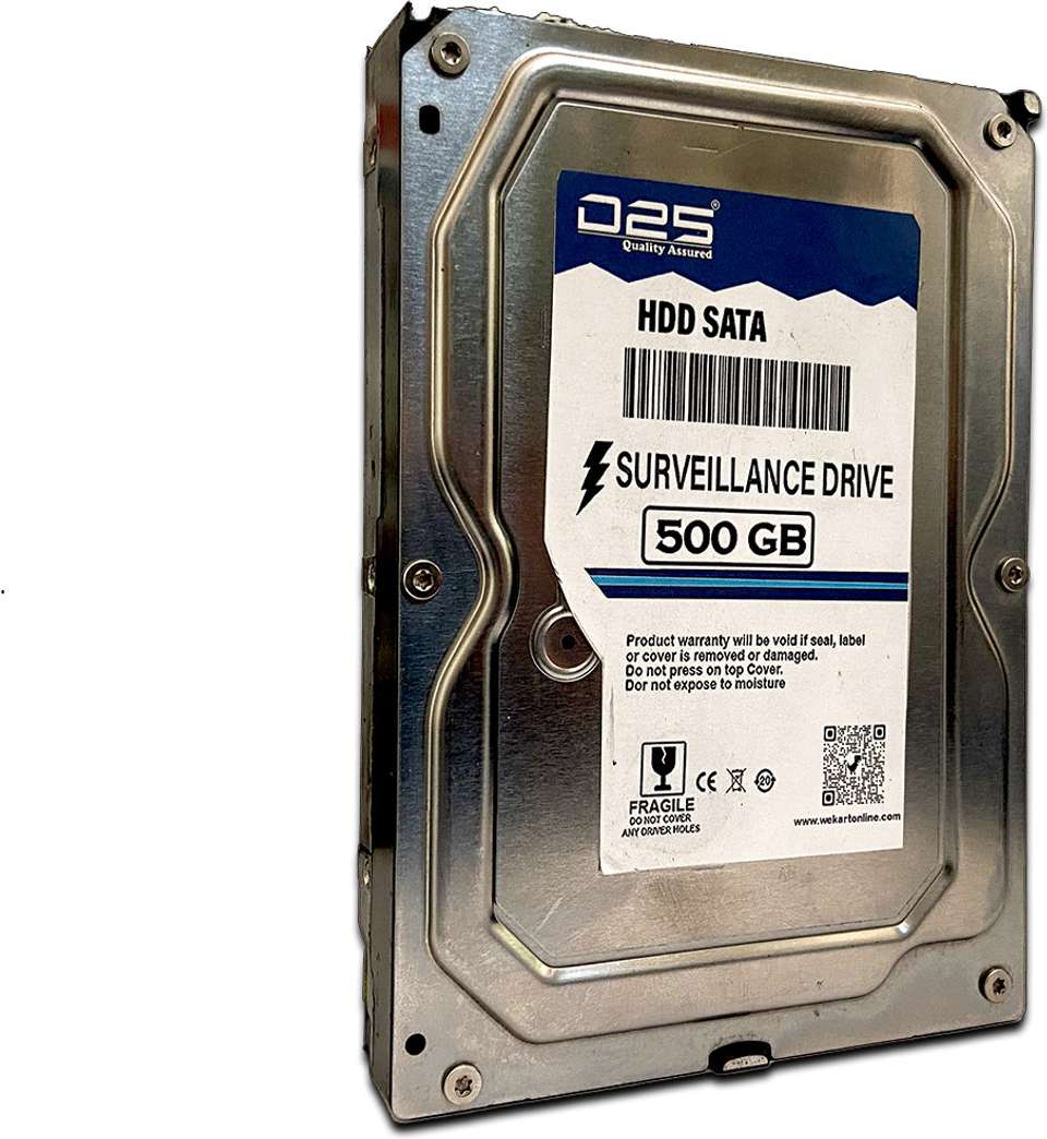 D25 500GB Hard Disk for CP PLUS 4 Channel (CP-UVR-0401E1-CS) CCTV ...