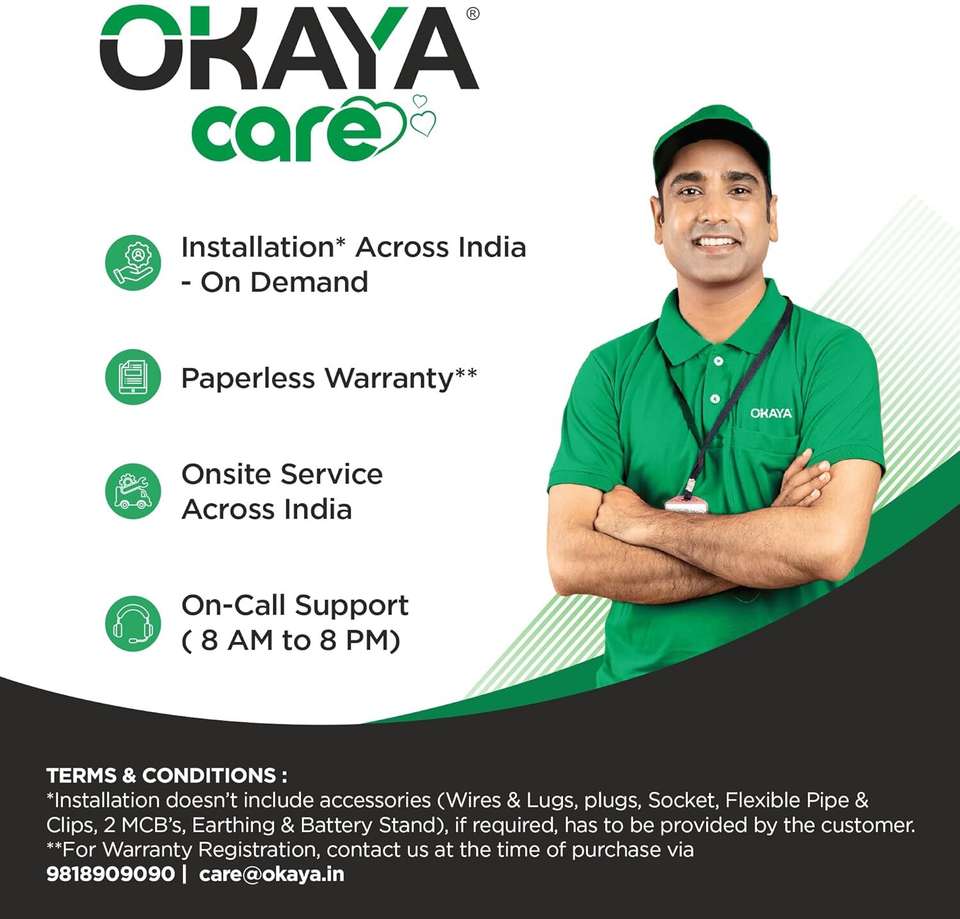 OKAYA 60 Months Warranty Tubular Inverter Battery Price in India - Buy ...