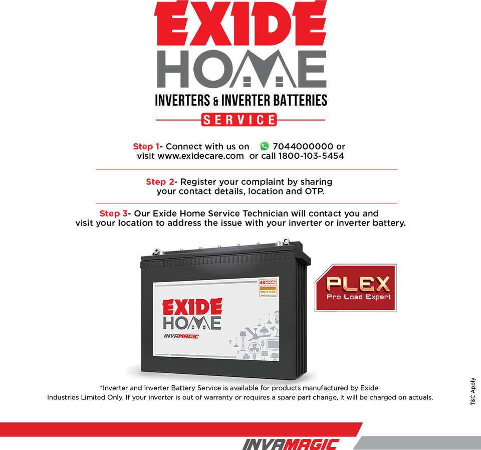 EXIDE 48 Months Warranty Tubular Inverter Battery Price in India - Buy ...
