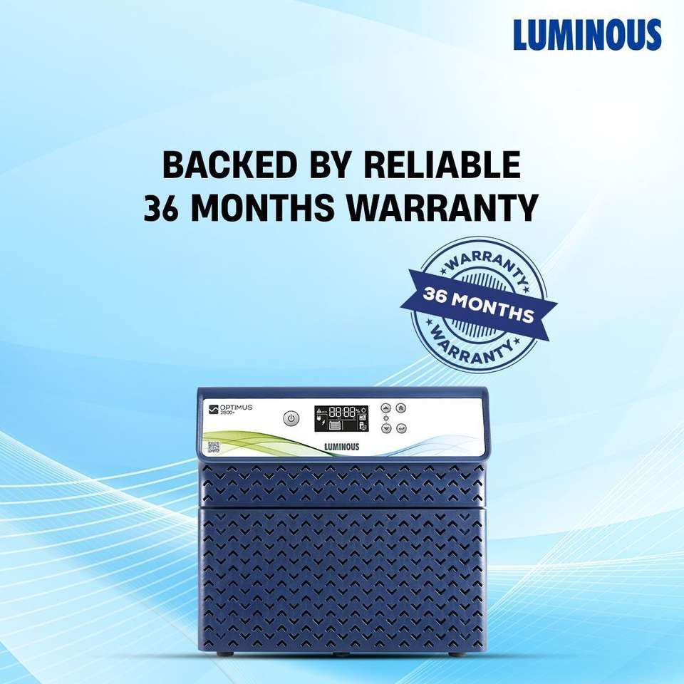 LUMINOUS OPTIMUS 2800+/24V OPTIMUS with 36 Months Warranty Pure Sine ...