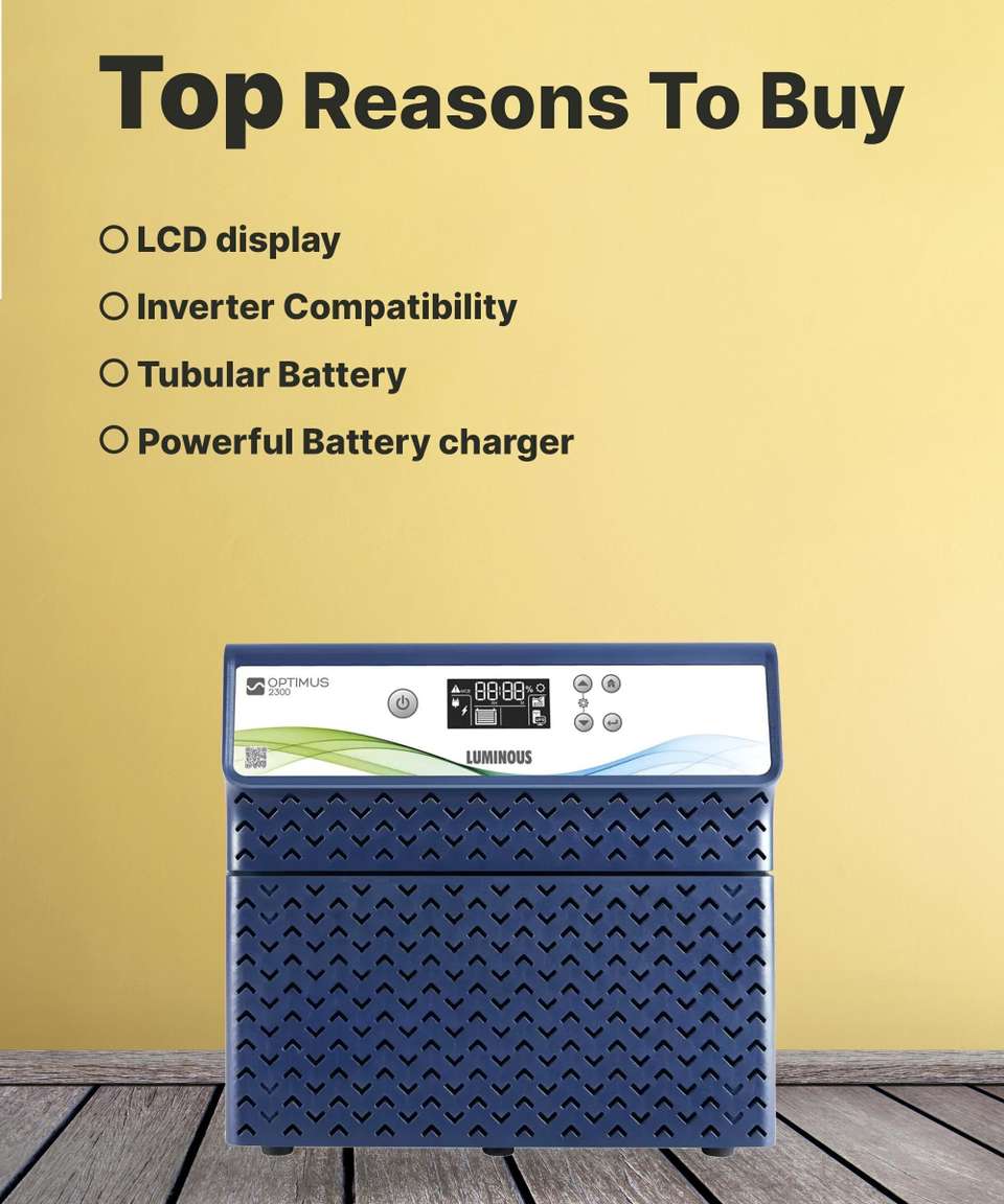 LUMINOUS Optimus 2300+/24V Optimus 2300 Sine Wave Inverter 2000VA ...