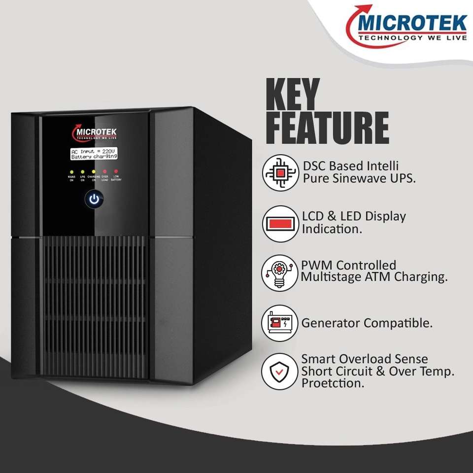Microtek UPS JM SW 3000+/24V UPS JM SW 3000+/24V with 2 Year Warranty ...