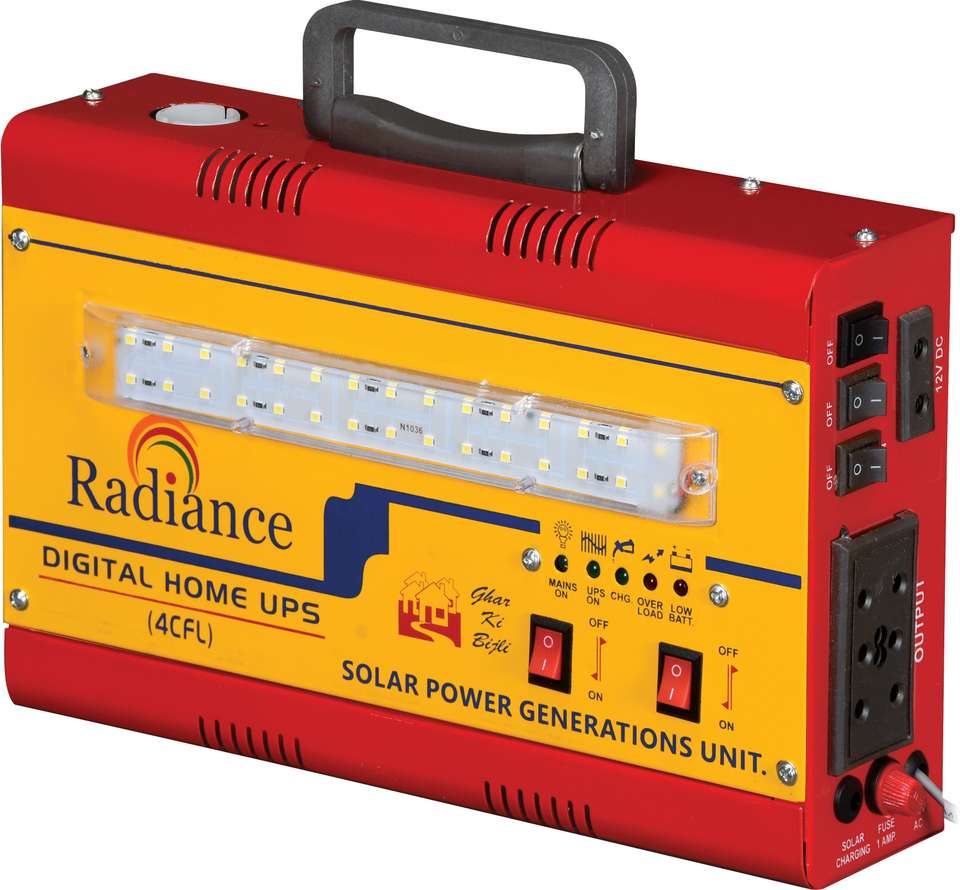 Radiance UPS 7.2AH EXIDE BATTERY RD-777 CFL UPS WITH 12V Solar ...