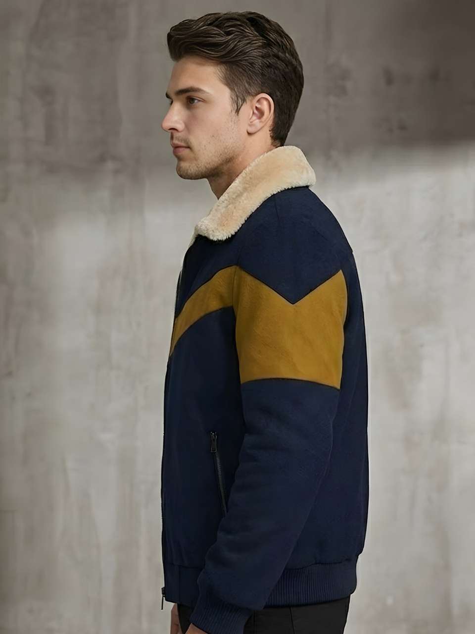 IandT Full Sleeve Colorblock Men Jacket - Buy IandT Full Sleeve ...
