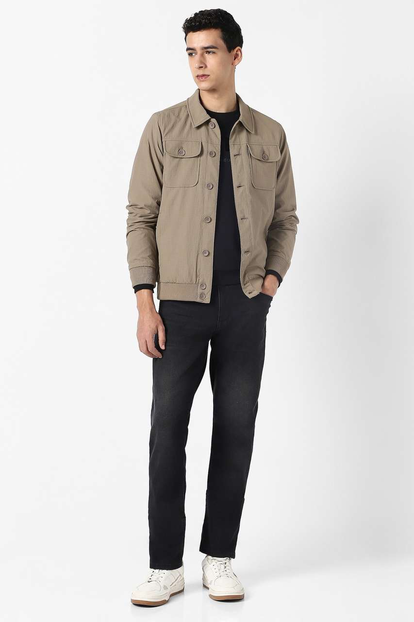 VAN HEUSEN Full Sleeve Textured Men Jacket - Buy VAN HEUSEN Full Sleeve ...