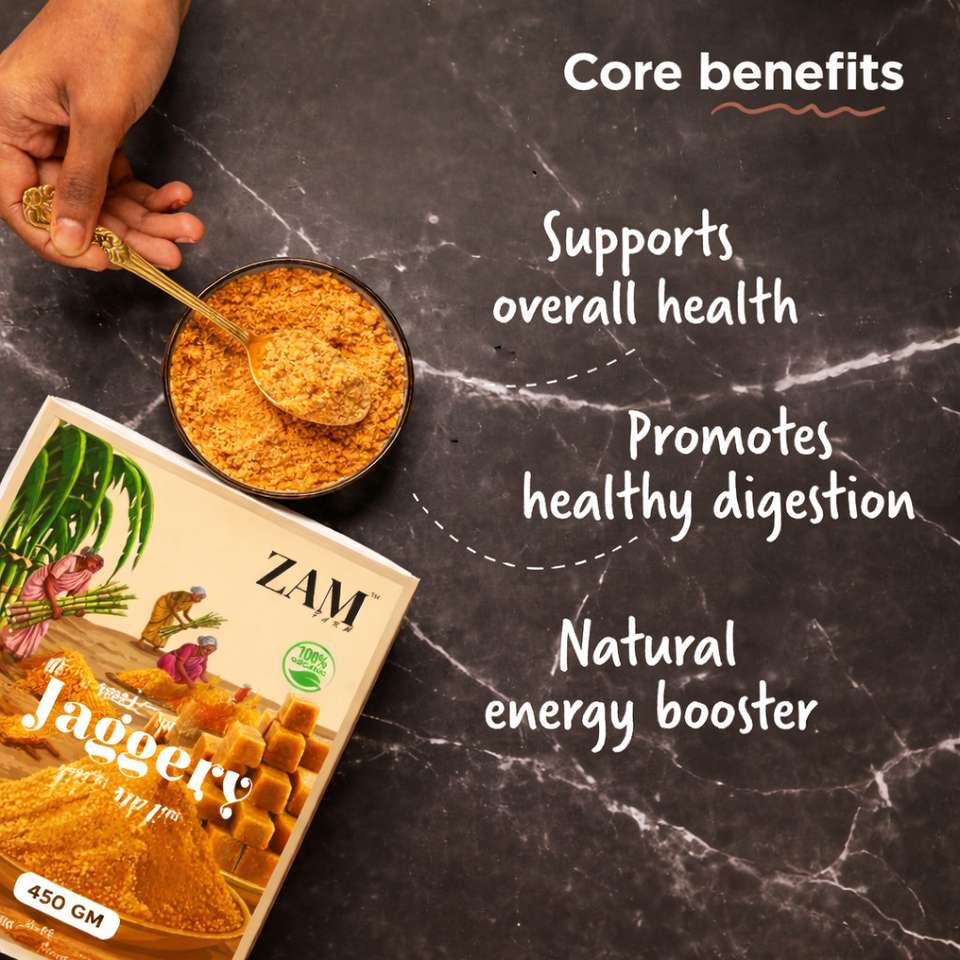 ZAM farm Organic Jaggery Powder Jaggery Price in India - Buy ZAM farm ...