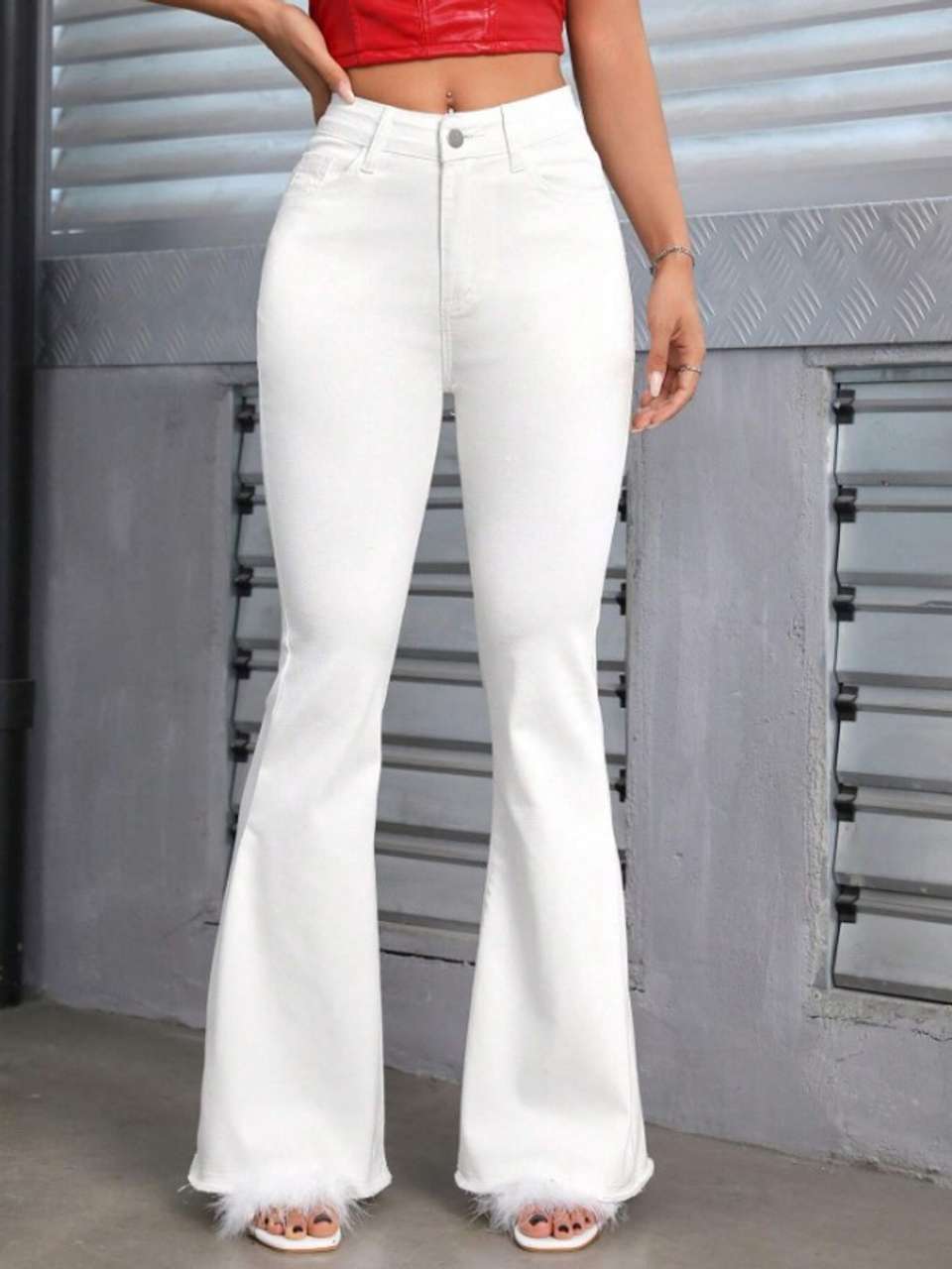 WaltZ Flared Women White Jeans - Buy WaltZ Flared Women White Jeans ...