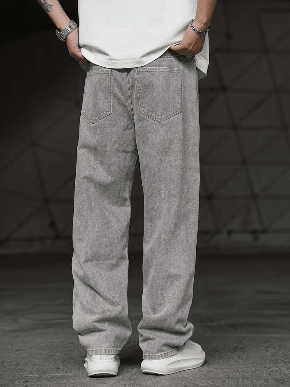 Tashanbaaz Straight Fit Men Grey Jeans - Buy Tashanbaaz Straight Fit ...
