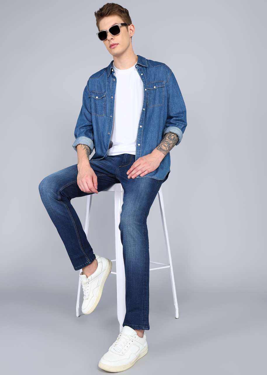 KILLER Slim Men Dark Blue Jeans - Buy KILLER Slim Men Dark Blue Jeans ...