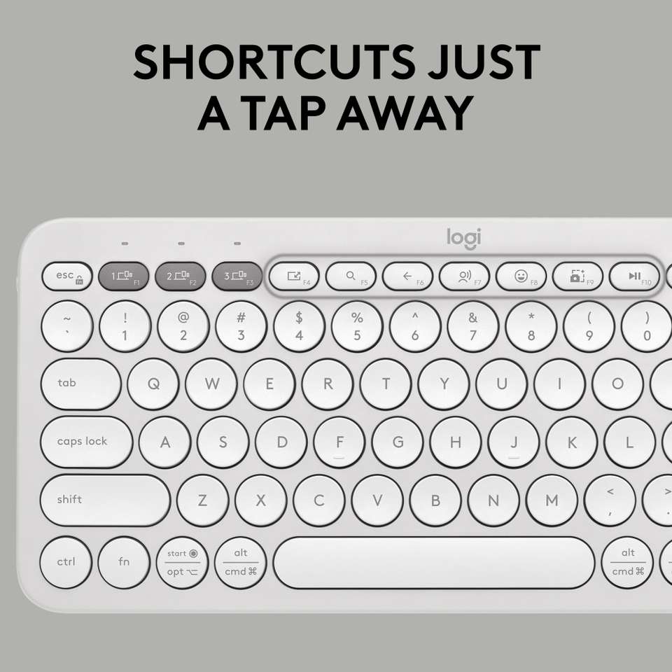 Logitech Pebble Keys 2 K380s Bluetooth Laptop-size Tablet Keyboard ...