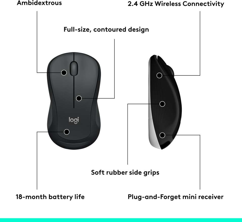 Logitech MK540 Mouse & Keyboard Combo / HotKeys, 3-Year Battery Life ...