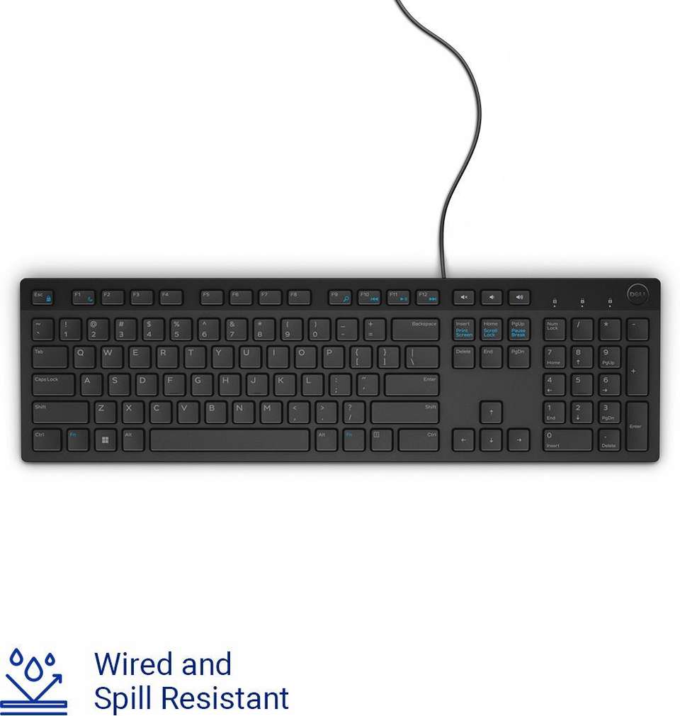 DELL KB216 Multimedia Keyboard with USB Interface, Plunger Keys ...