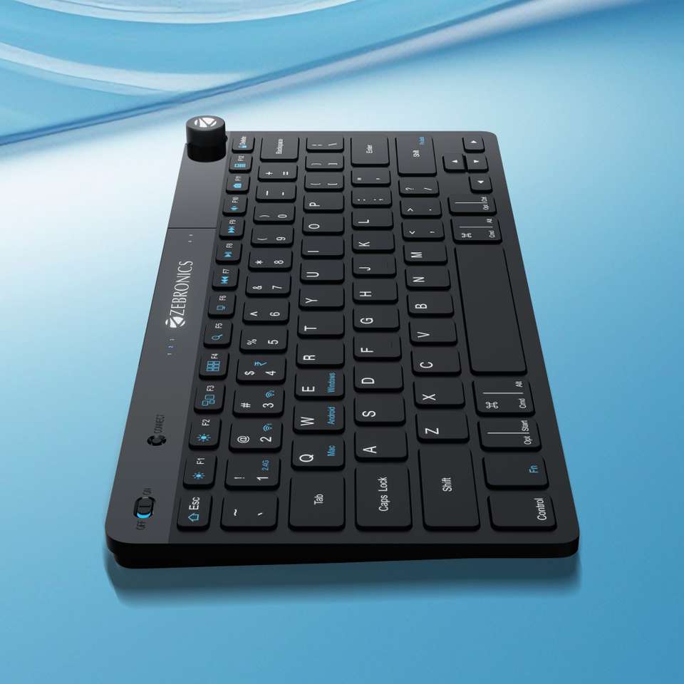 ZEBRONICS ZEB-NWK-2 Wireless Standard Desktop Keyboard Compatible with ...