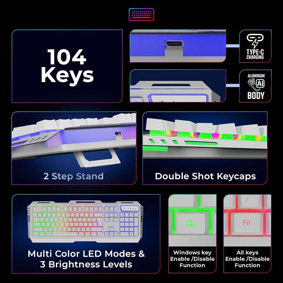 ZEBRONICS Zeb-Transformer Premium Keyboard and Mouse Combo Wireless ...
