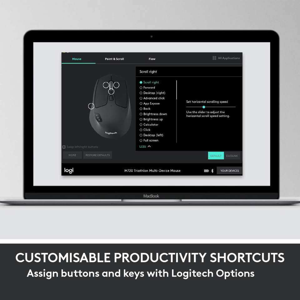 Logitech MK850 Multi-Device Wireless Keyboard and Mouse Set, 2.4GHz ...