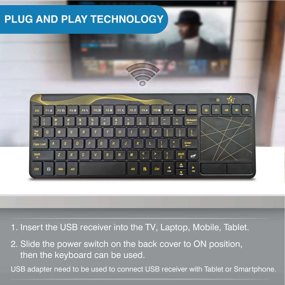 Flipkart SmartBuy KG3618- Keyboard with Touchpad | Wireless Standard ...