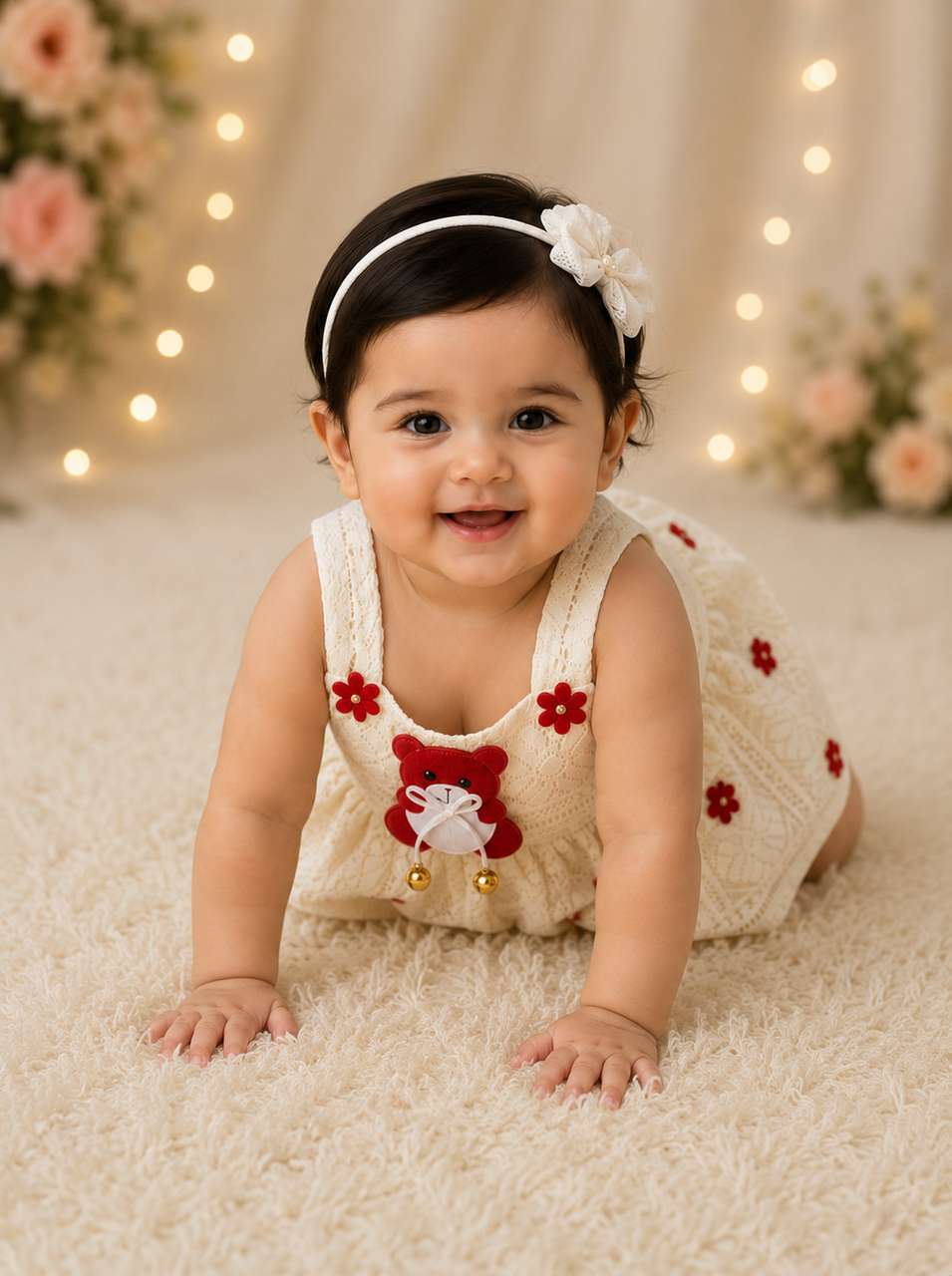 CHIKUCLASSICAL Indi Baby Girls Calf Length Party Dress Price in India ...