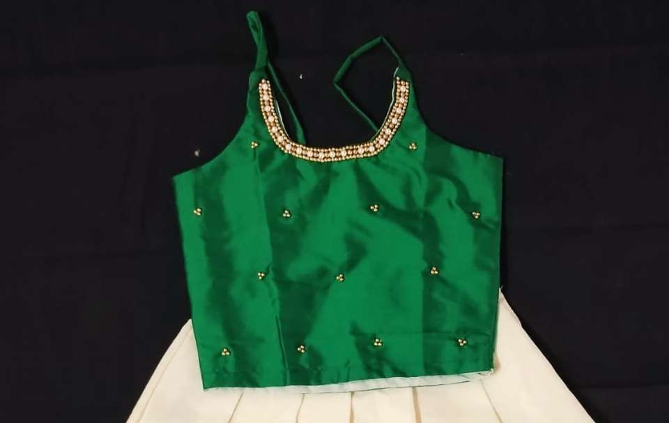 sreenitha Baby Girls Lehenga Choli Ethnic Wear Embellished, Self Design ...