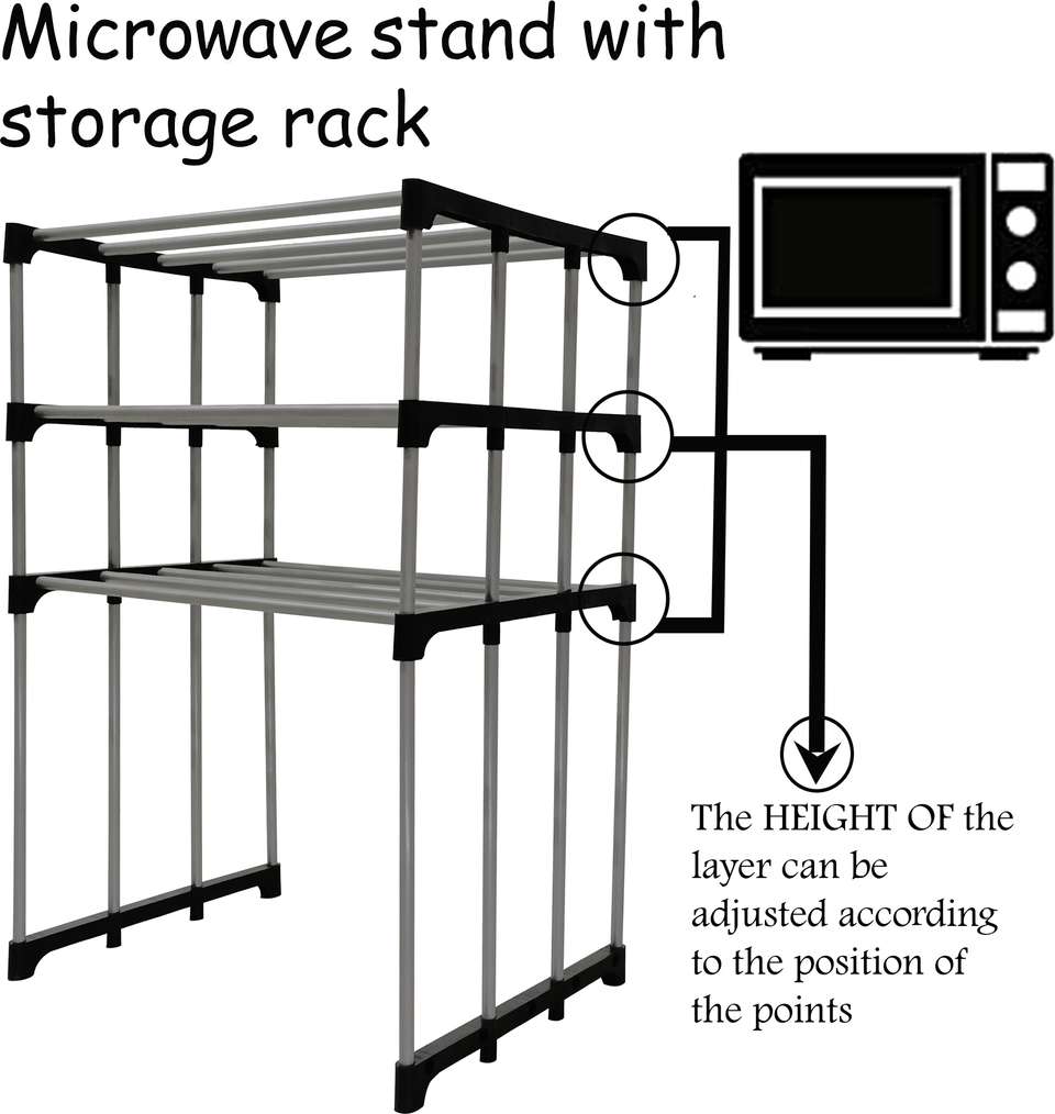 KOnline Microwave Stand Metal Kitchen Cabinet Price in India - Buy ...