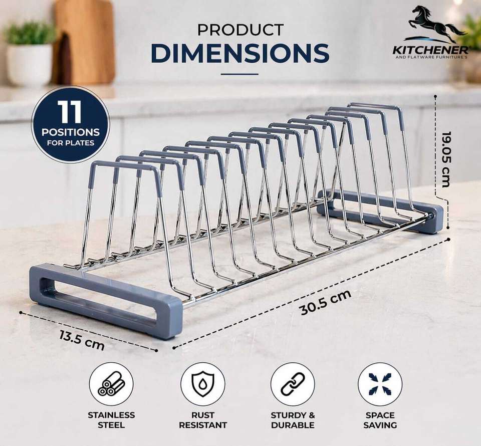 KITCHENER AND FLATWARE FURNITURE`S Plate Kitchen Rack Steel Price in ...