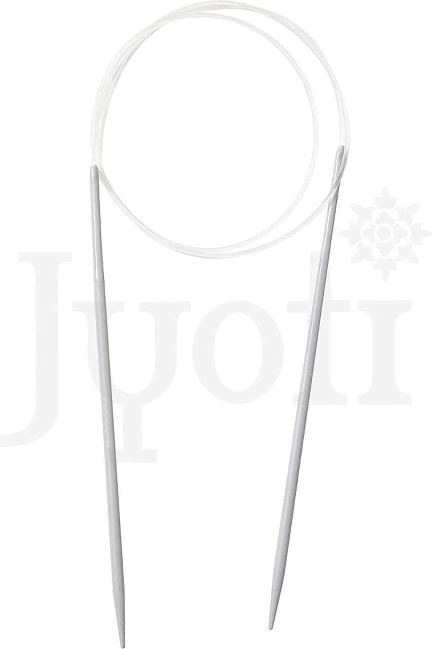Jyoti Circular Knitting Needle - Aluminium (1 Piece of 80cm of Size 10 ...
