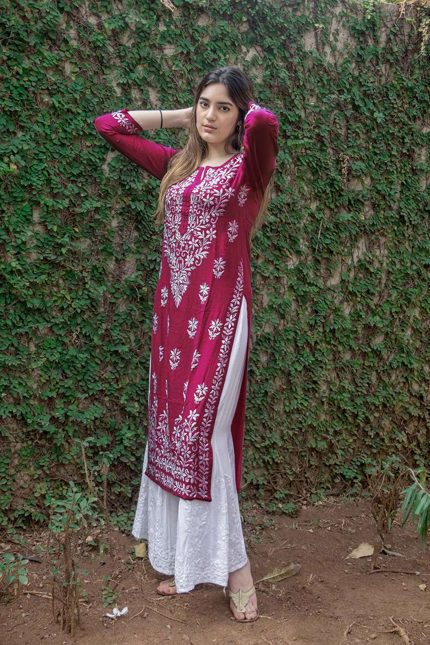 Anmi Embroidered Women Straight Kurta - Buy Anmi Embroidered Women ...