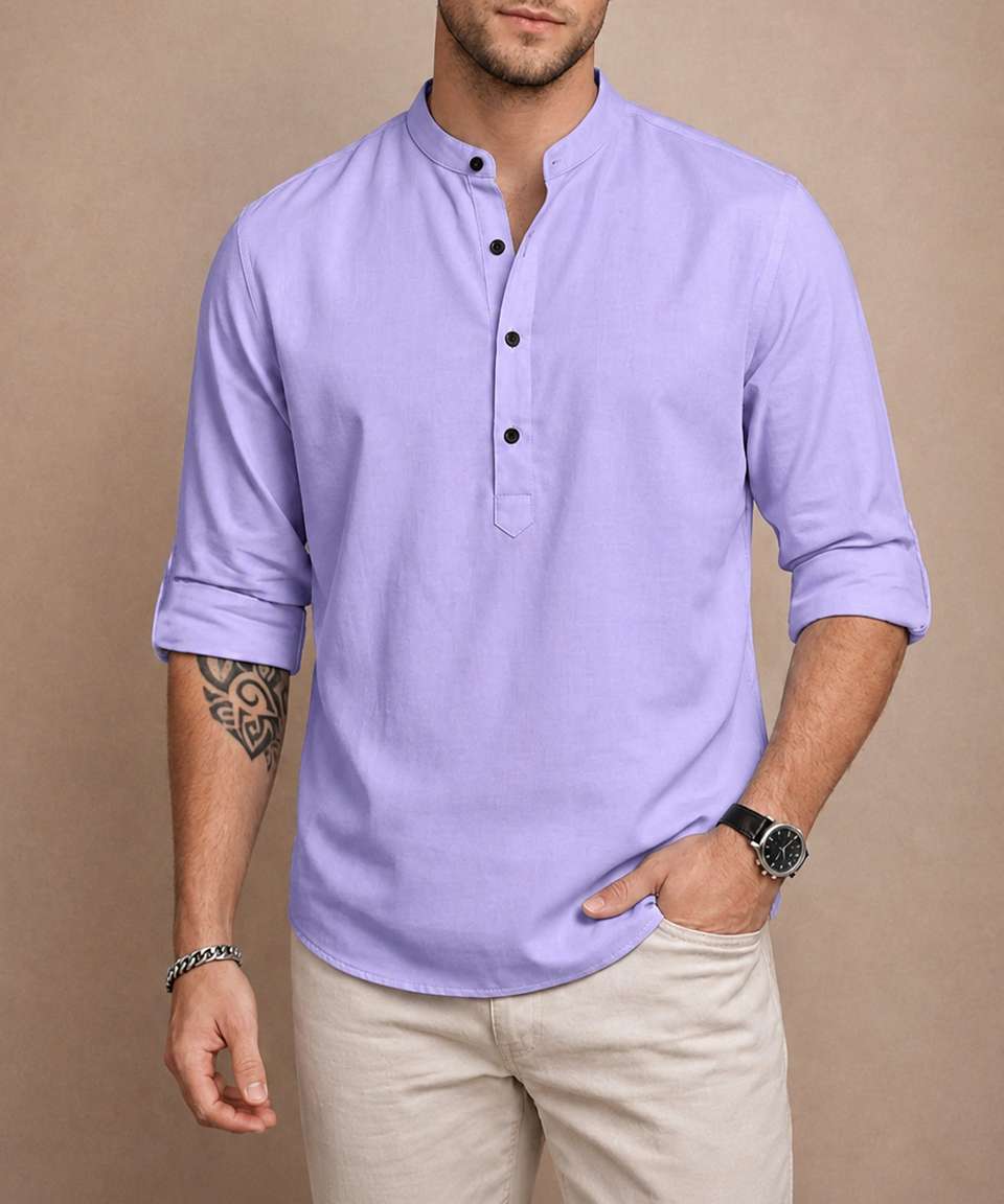 Kavyangle Creation Men Solid Straight Kurta - Buy Kavyangle Creation ...