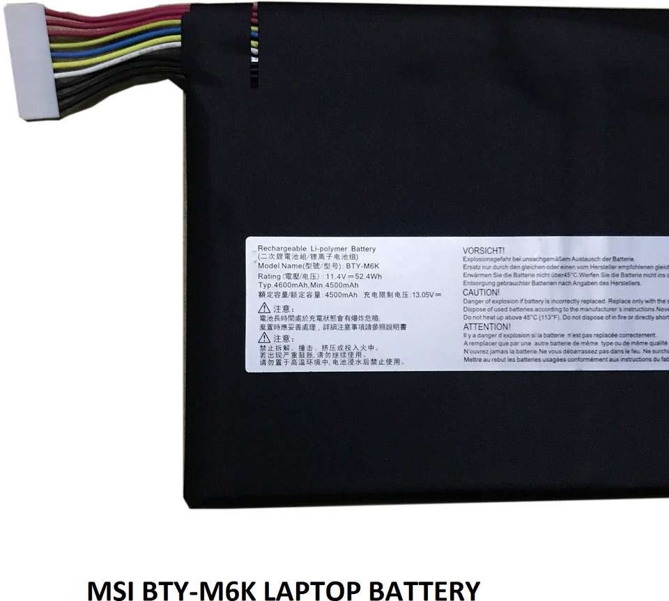 SOLUTIONS-365 BTY-M6K COMPATIBLE BATTERY FOR SI GF63 8RC 8RD GF65 GF75 ...