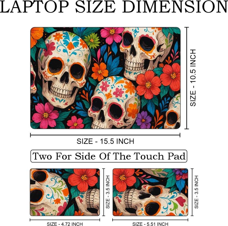 surmul Laptop Full Body Skins Sticker Laminated Best Quality & Easy ...