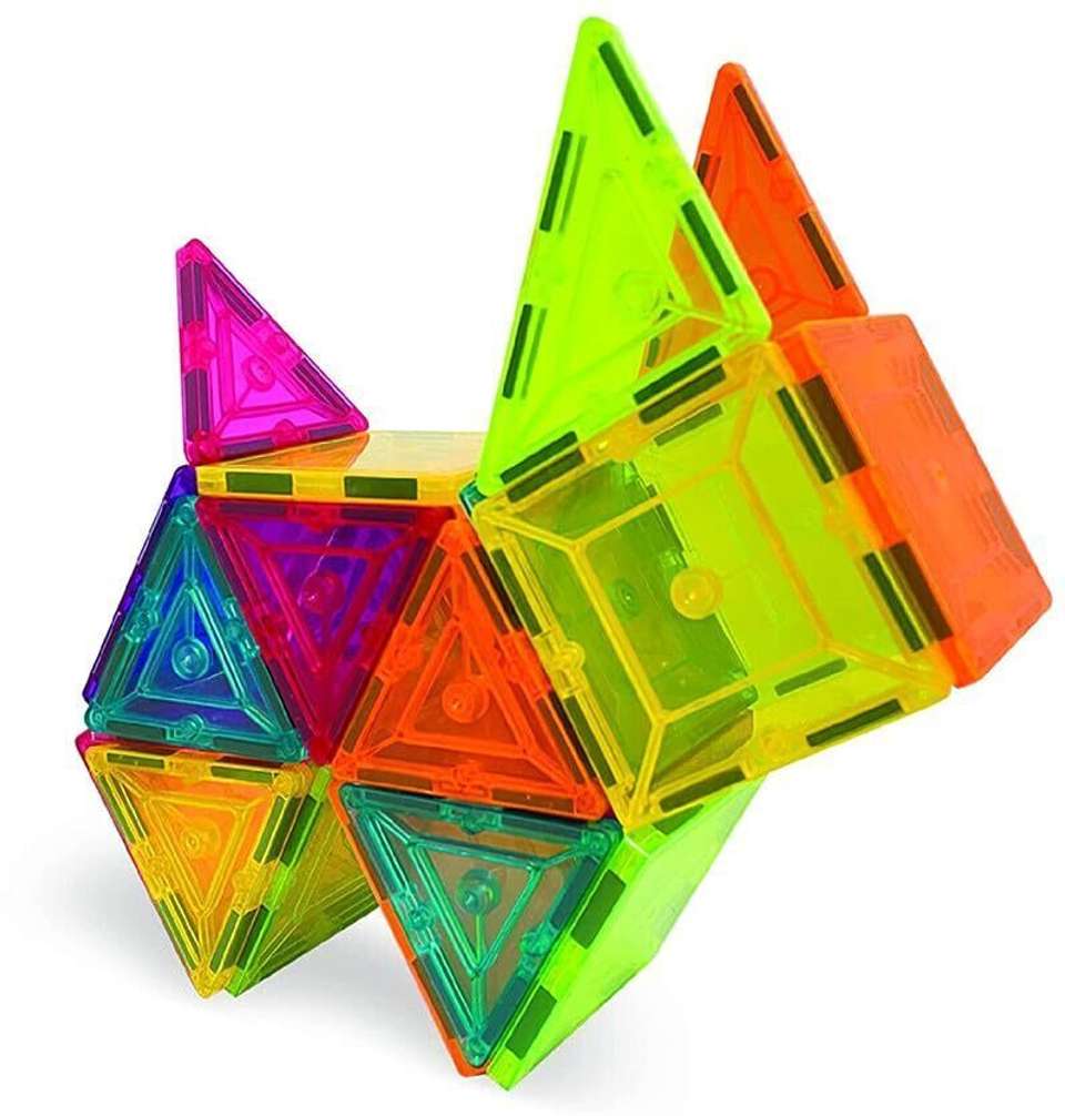 Gomzy Magnetic Tiles Building Blocks Set 26 PCS Colorful 3D Magnet Toys ...