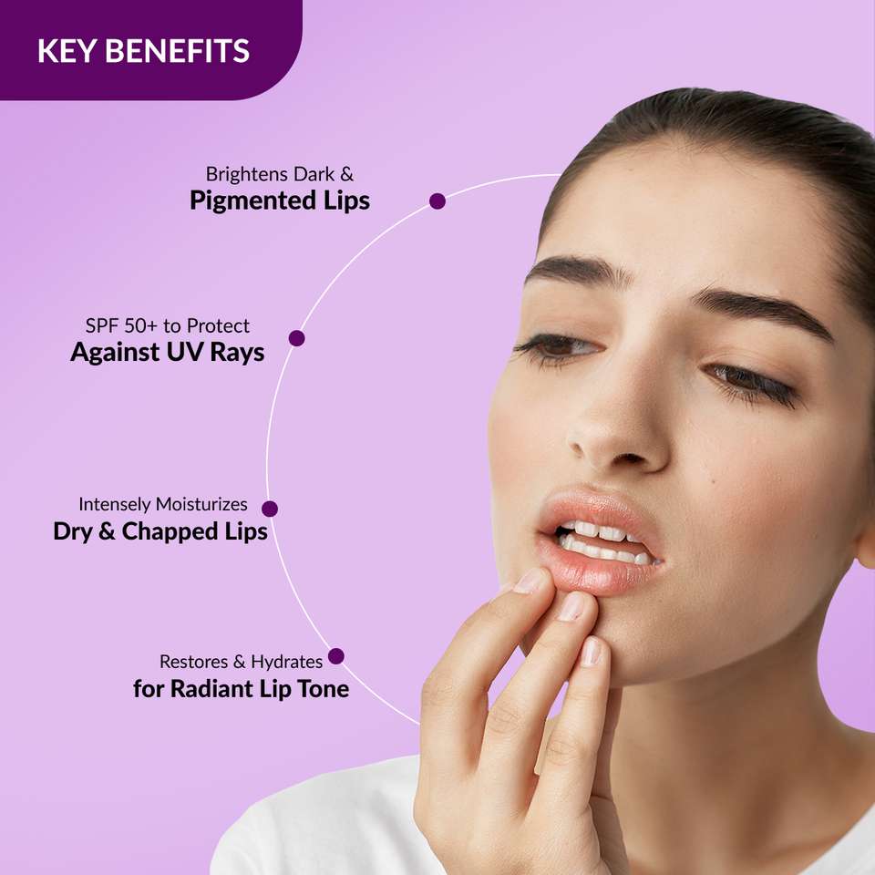 Fixderma SPF 50+ Lip Balm PA+++ 4% Kojic Acid Brightening Lip Balm with ...