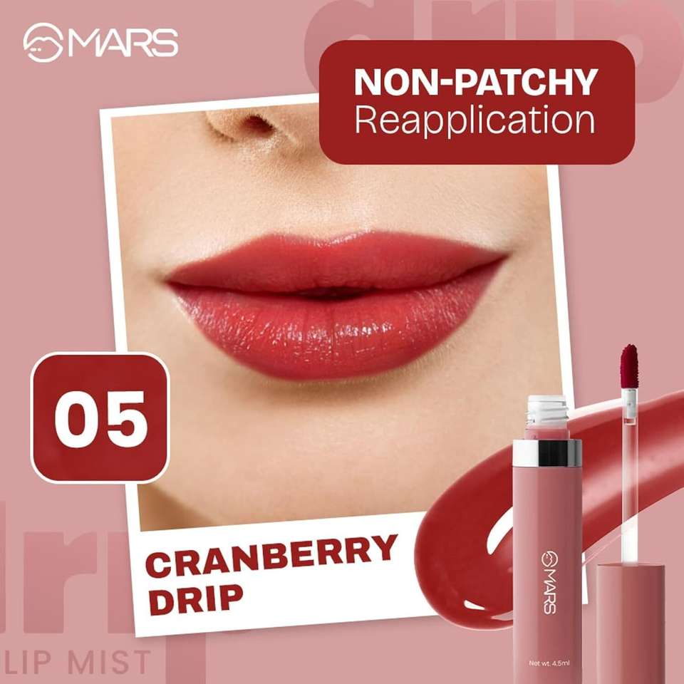 MARS Drip Lip Mist for Women | Dual Function | Buildable Color | Glossy ...