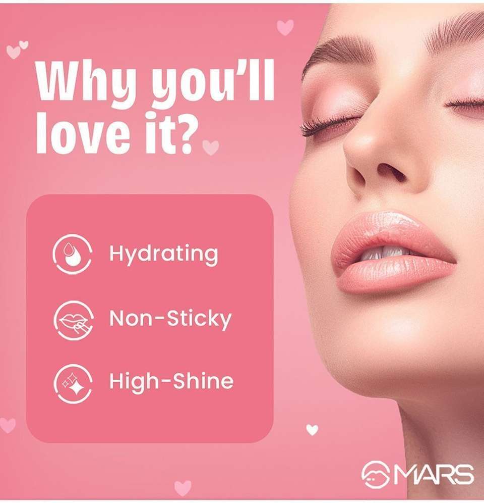 MARS Candylicious Coloured Lip Gloss | Hydrating | High Shine | Non ...