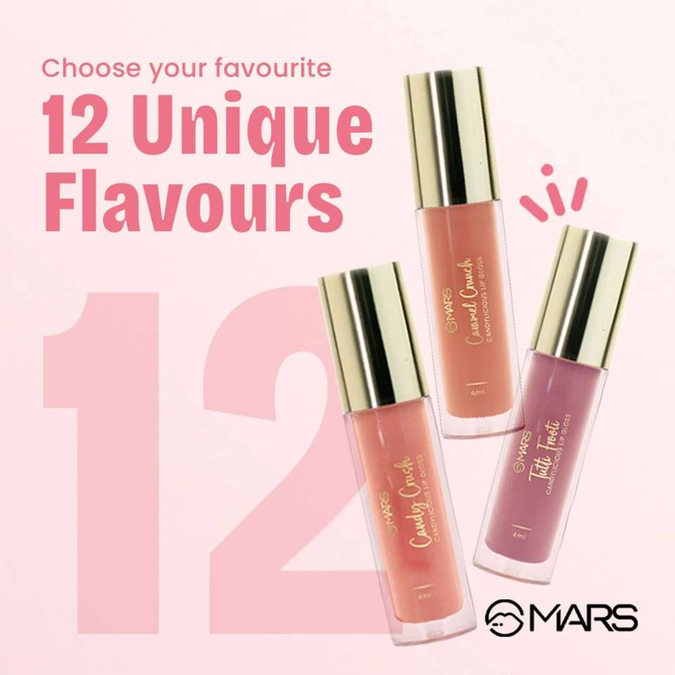 MARS Candylicious Coloured Lip Gloss | Hydrating | High Shine | Non ...