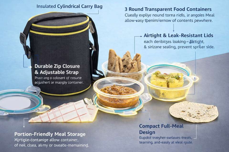 Flipkart.com | KroniX Professional Office Lunch Glass Box Set of 3 ...