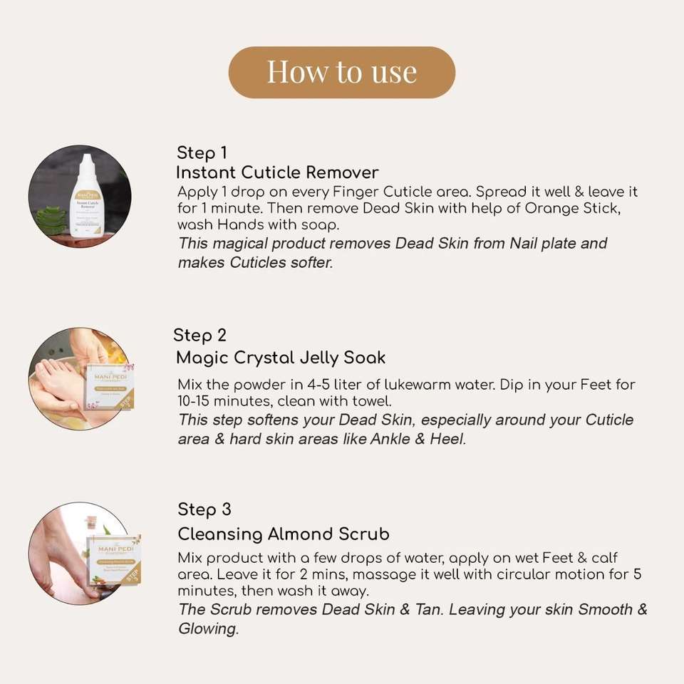 The Mani Pedi Essentials 7 Step Manicure Pedicure Kit. Luxurious and ...