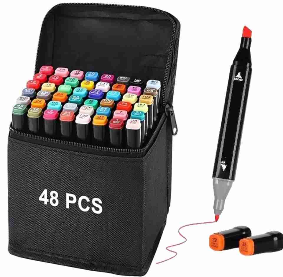 Flipkart.com | Soucolor 48Pc Alcohol Markers Color Marker Colour Marker ...